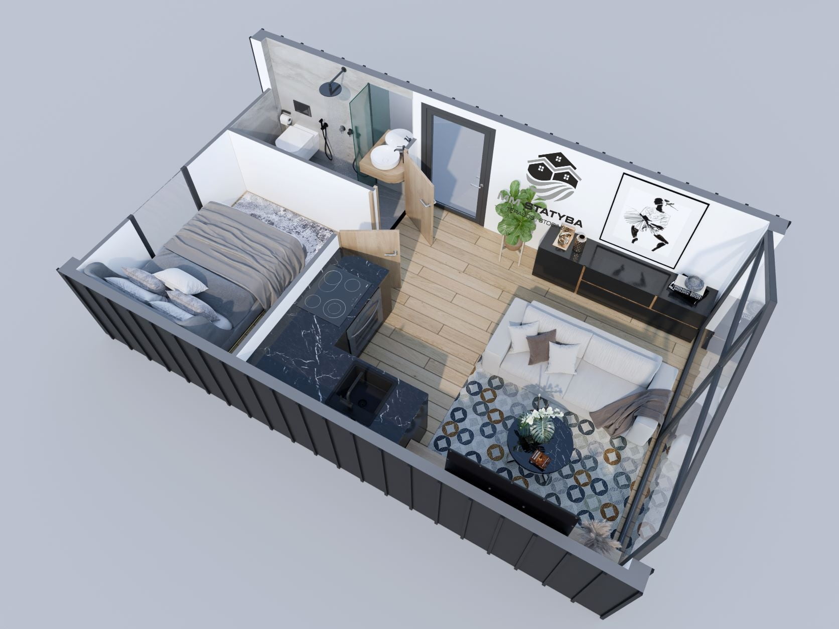 Mobile Modular House MIDI – MM Statyba, Ltd